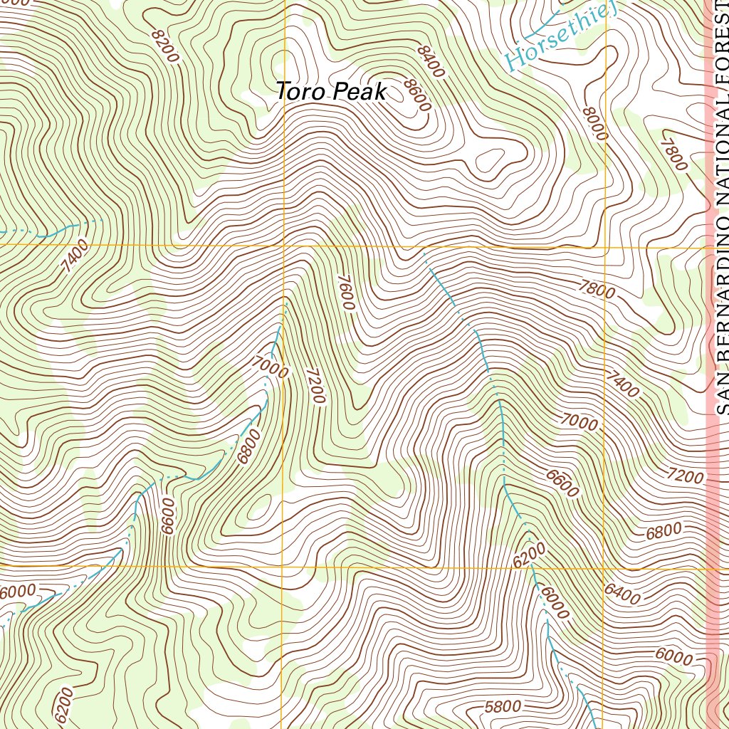 Toro Peak, CA (2012, 24000-Scale) Map by United States Geological ...