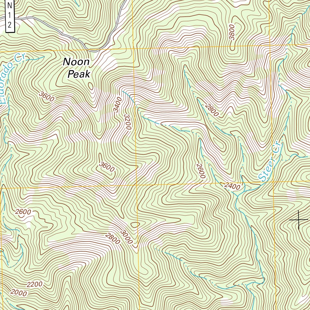 White Ledge Peak, CA (2012, 24000-Scale) Map by United States ...