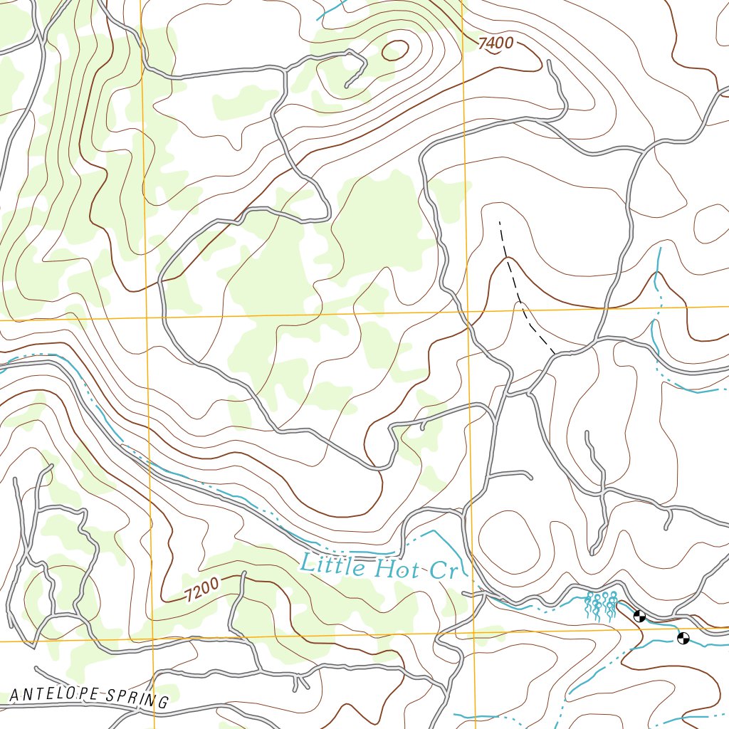 Whitmore Hot Springs, CA (2012, 24000-Scale) Map by United States ...