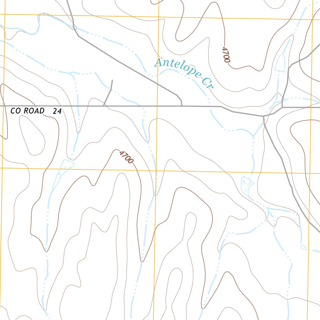 Antelope Creek West, CO (2013, 24000-Scale) Map by United States ...