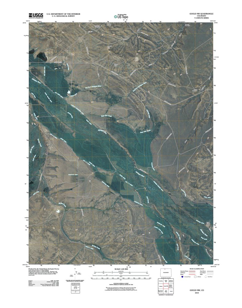 Gould NW, CO (2010, 24000-Scale) Map by United States Geological Survey ...