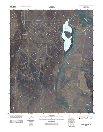 Sanchez Reservoir, CO (2010, 24000-Scale) Map by United States ...