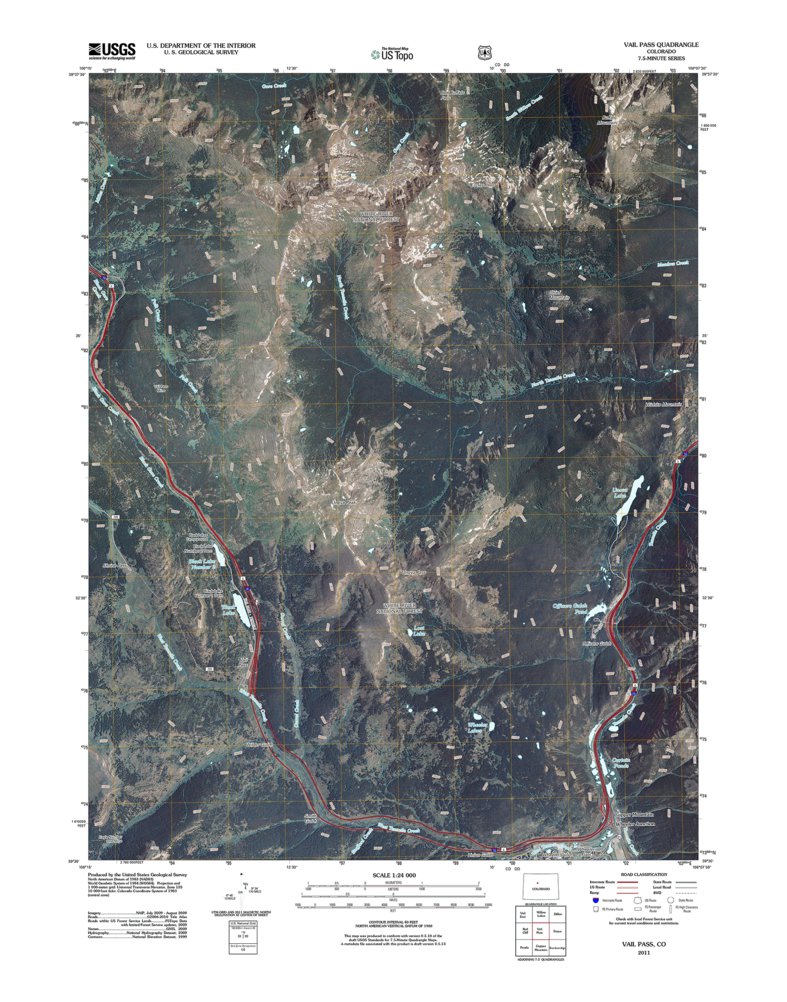 Vail Pass, CO (2011, 24000-Scale) Map by United States Geological ...