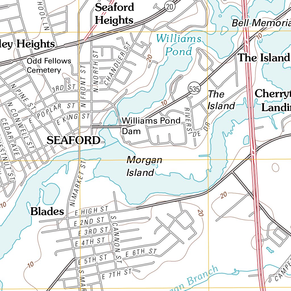 Seaford East, DE (2011, 24000-Scale) Map by United States Geological ...