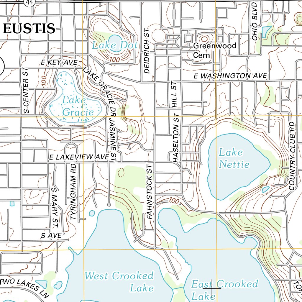 Eustis, FL (2012, 24000-Scale) Map by United States Geological Survey ...