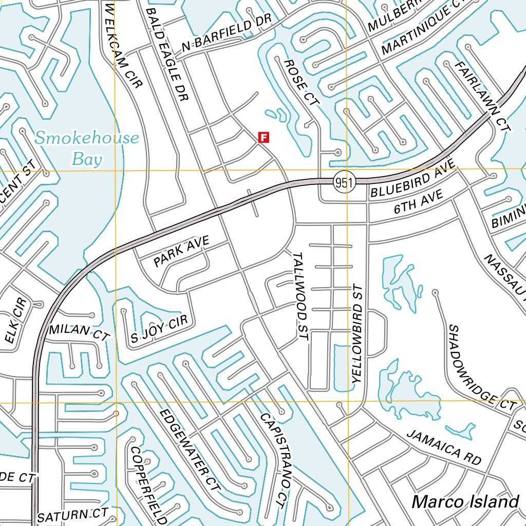 Marco Island, FL (2012, 24000-Scale) Map by United States Geological ...