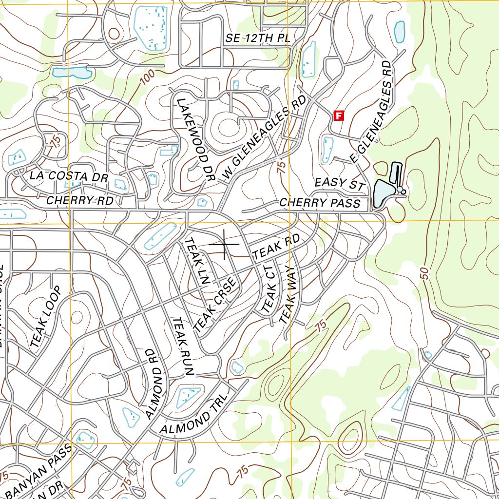 Ocala East, FL (2012, 24000-Scale) Map by United States Geological ...