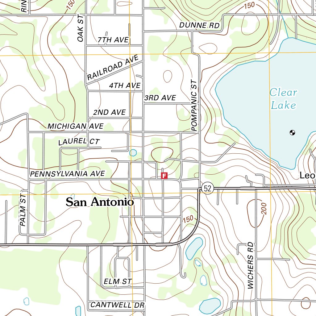 San Antonio, FL (2012, 24000-Scale) Map by United States Geological ...