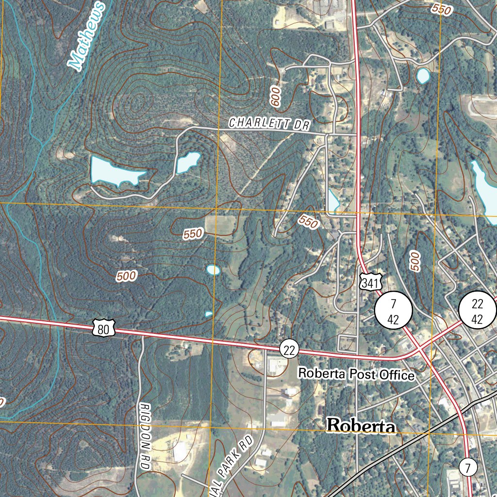 Roberta, GA (2011, 24000-Scale) Map by United States Geological Survey ...
