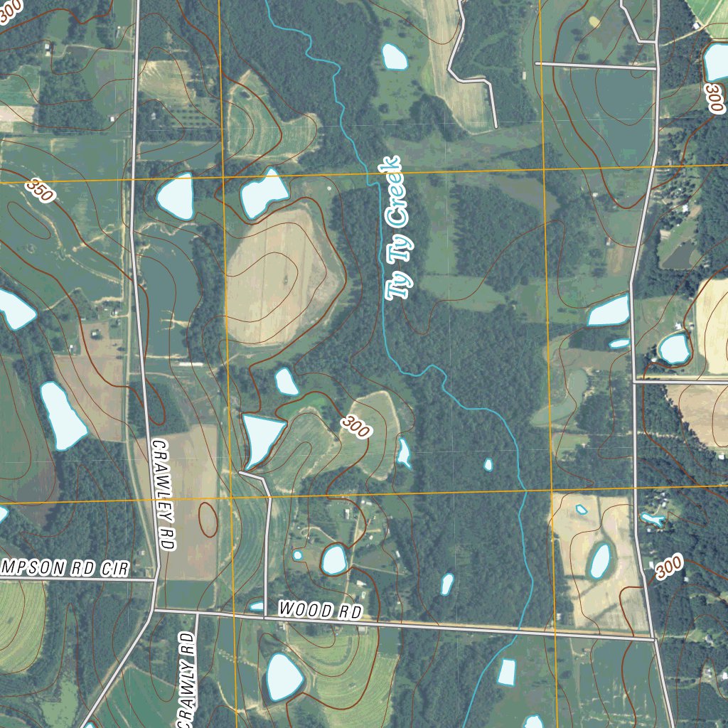 Ty TY, GA (2011, 24000-Scale) Map by United States Geological Survey ...