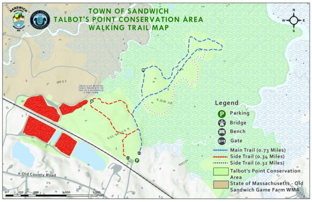 Talbot's Point Conservation Area Trail Map by Town of Sandwich | Avenza ...