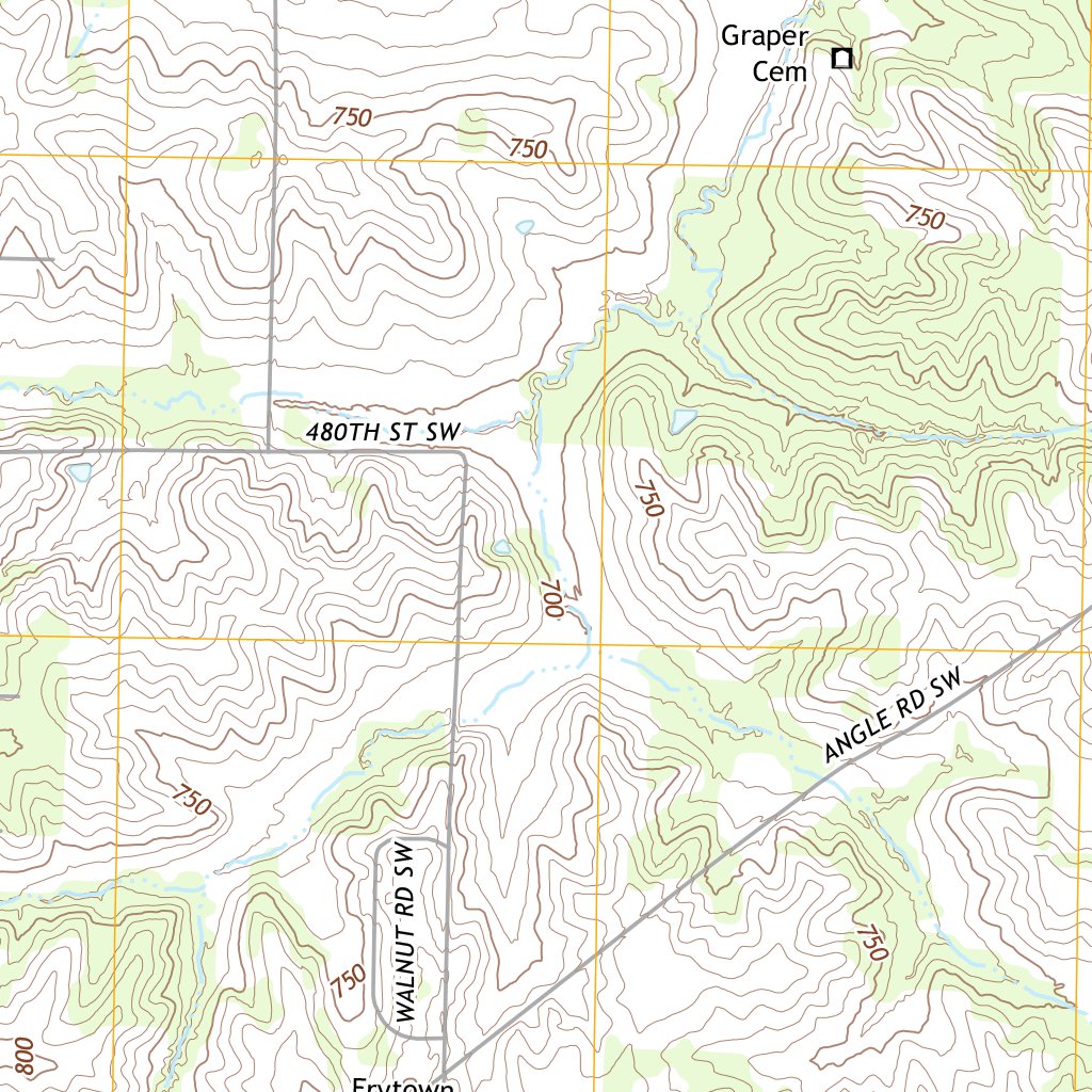 Frytown, IA (2013, 24000-Scale) Map by United States Geological Survey ...