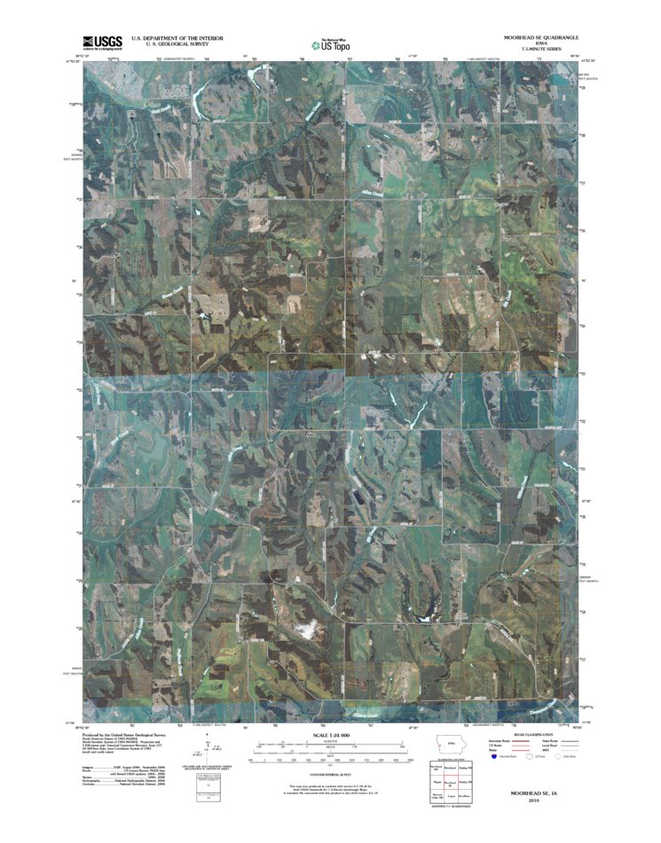 Moorhead SE, IA (2010, 24000-Scale) Map by United States Geological ...