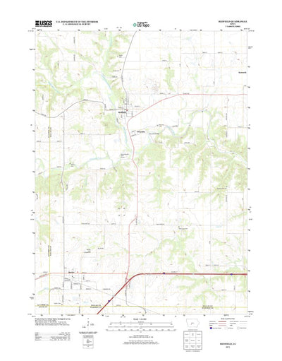 Redfield, IA (2013, 24000-Scale) Map by United States Geological Survey ...