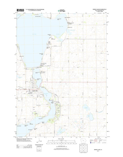 Spirit Lake, IA (2013, 24000-Scale) Map by United States Geological ...
