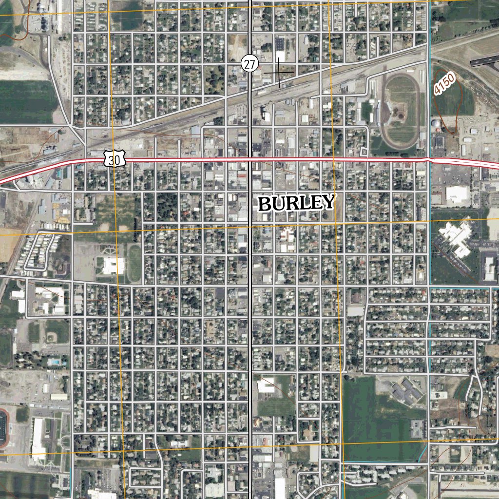 Burley, ID (2010, 24000-Scale) Map by United States Geological Survey ...