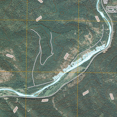 Prichard, ID (2011, 24000-Scale) Map by United States Geological Survey ...