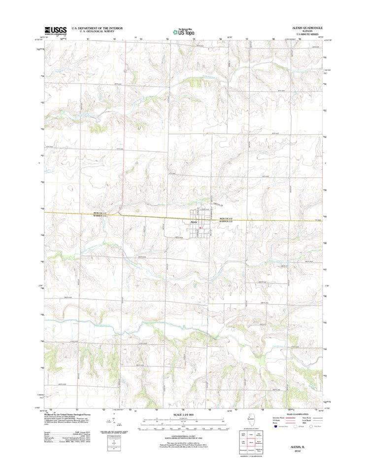 Alexis, IL (2012, 24000-Scale) Map by United States Geological Survey ...