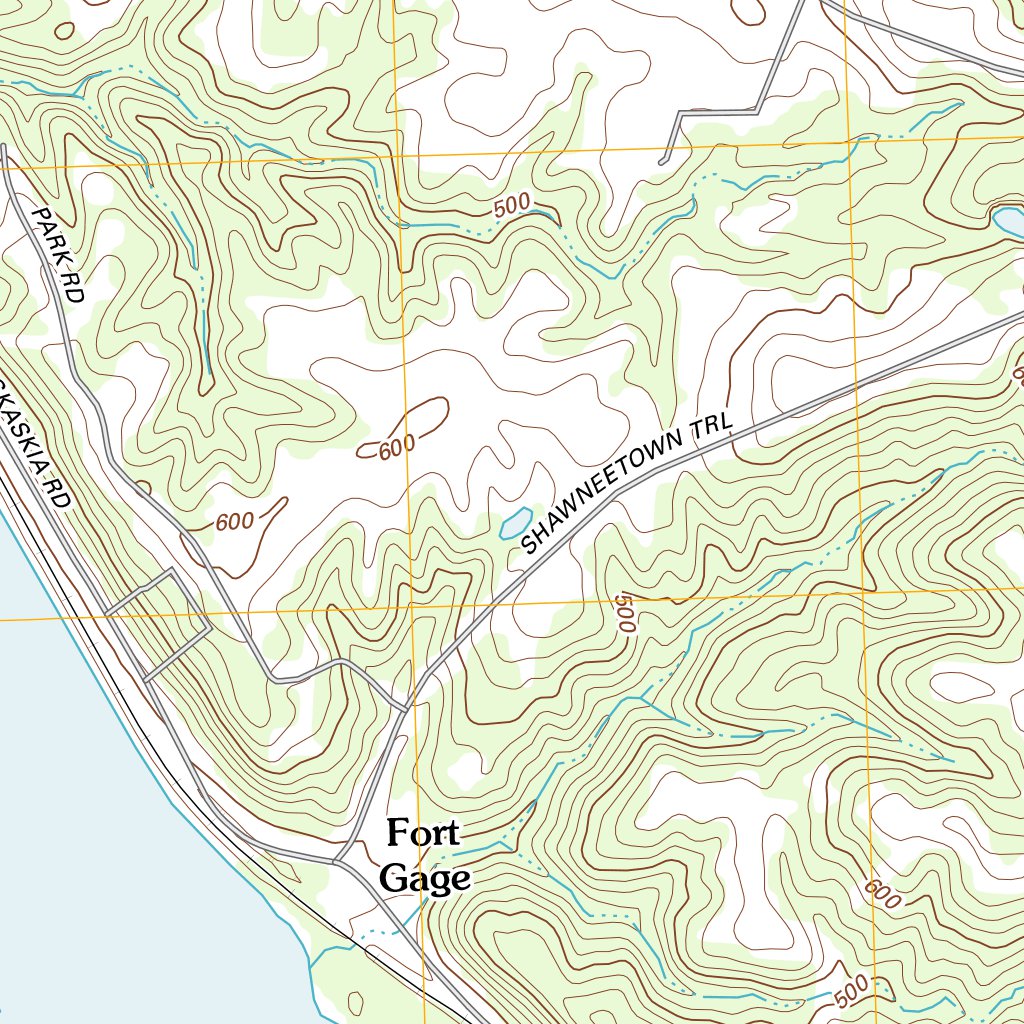 Kaskaskia, IL-MO (2012, 24000-Scale) Map by United States Geological ...