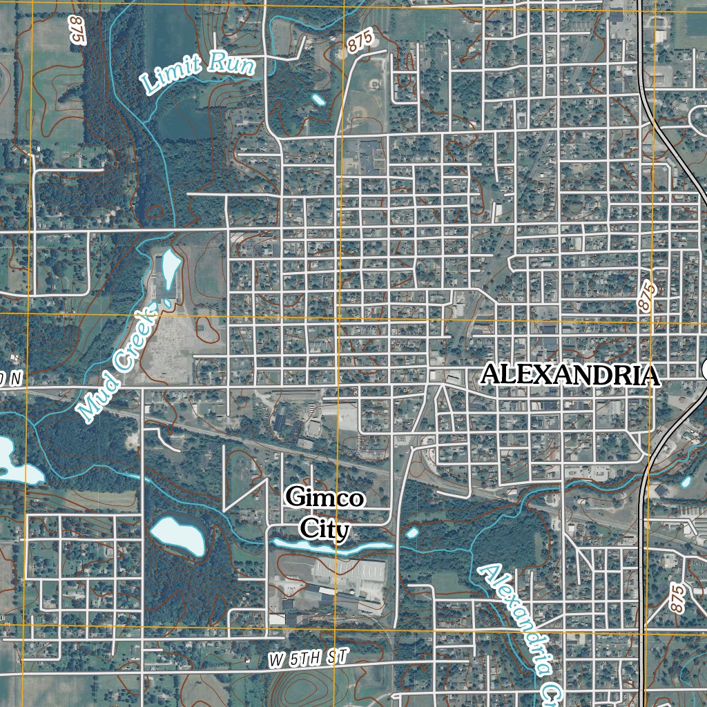 Alexandria, IN (2010, 24000-Scale) Map by United States Geological ...