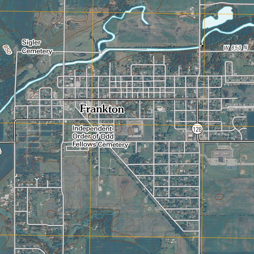Frankton, IN (2010, 24000-Scale) Map by United States Geological Survey ...