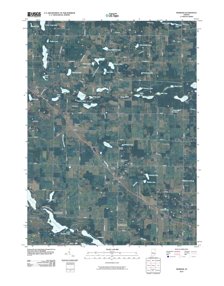 Merriam, IN (2010, 24000-Scale) Map by United States Geological Survey ...