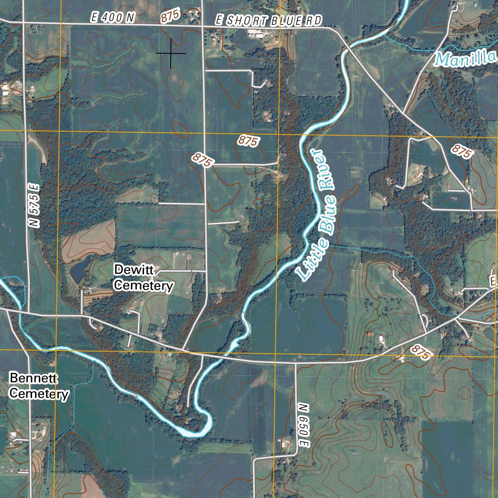 Rays Crossing, IN (2010, 24000-Scale) Map by United States Geological ...