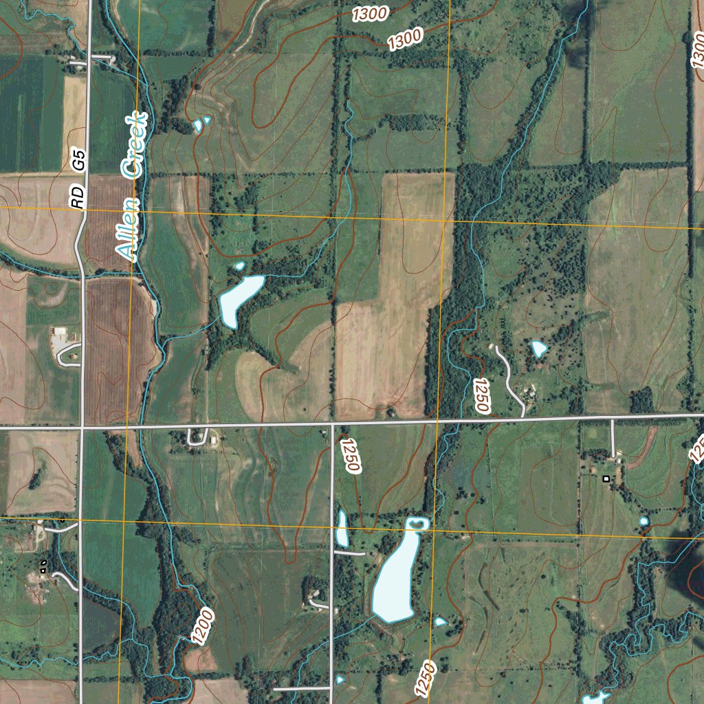 Allen SW, KS (2009, 24000-Scale) Map by United States Geological Survey ...