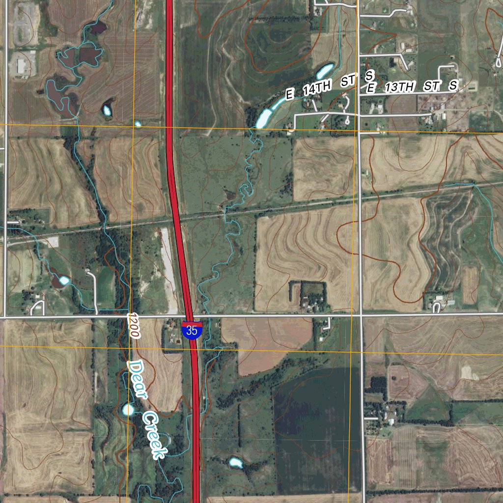 Dalton, KS (2010, 24000-Scale) Map by United States Geological Survey ...
