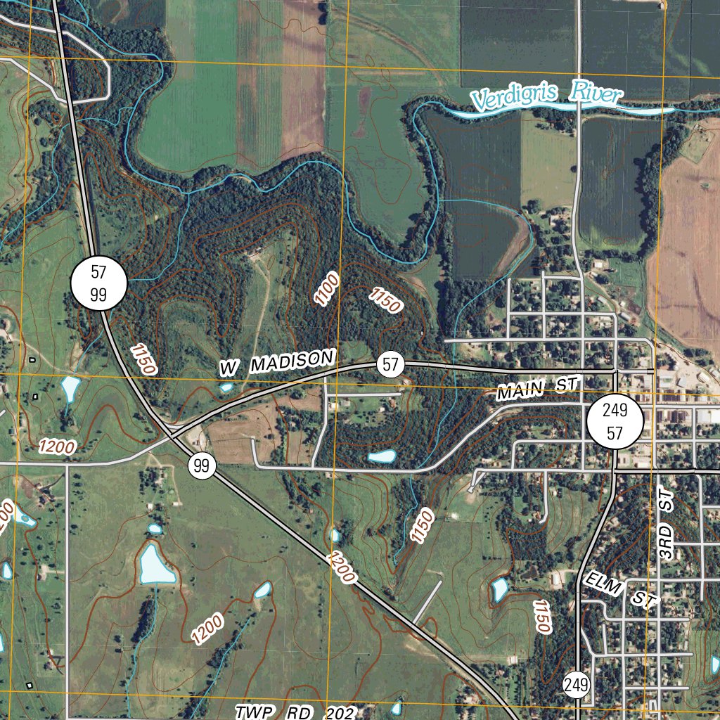 Madison, KS (2010, 24000-Scale) Map by United States Geological Survey ...