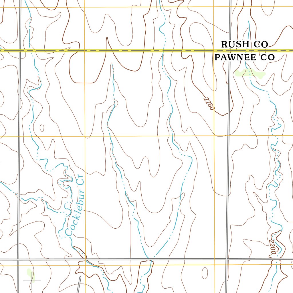Rush Center SW, KS (2012, 24000-Scale) Map by United States Geological ...