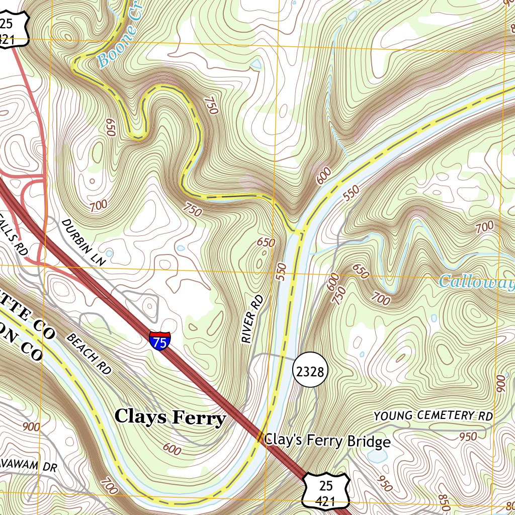 Ford, KY (2013, 24000-Scale) Map by United States Geological Survey ...