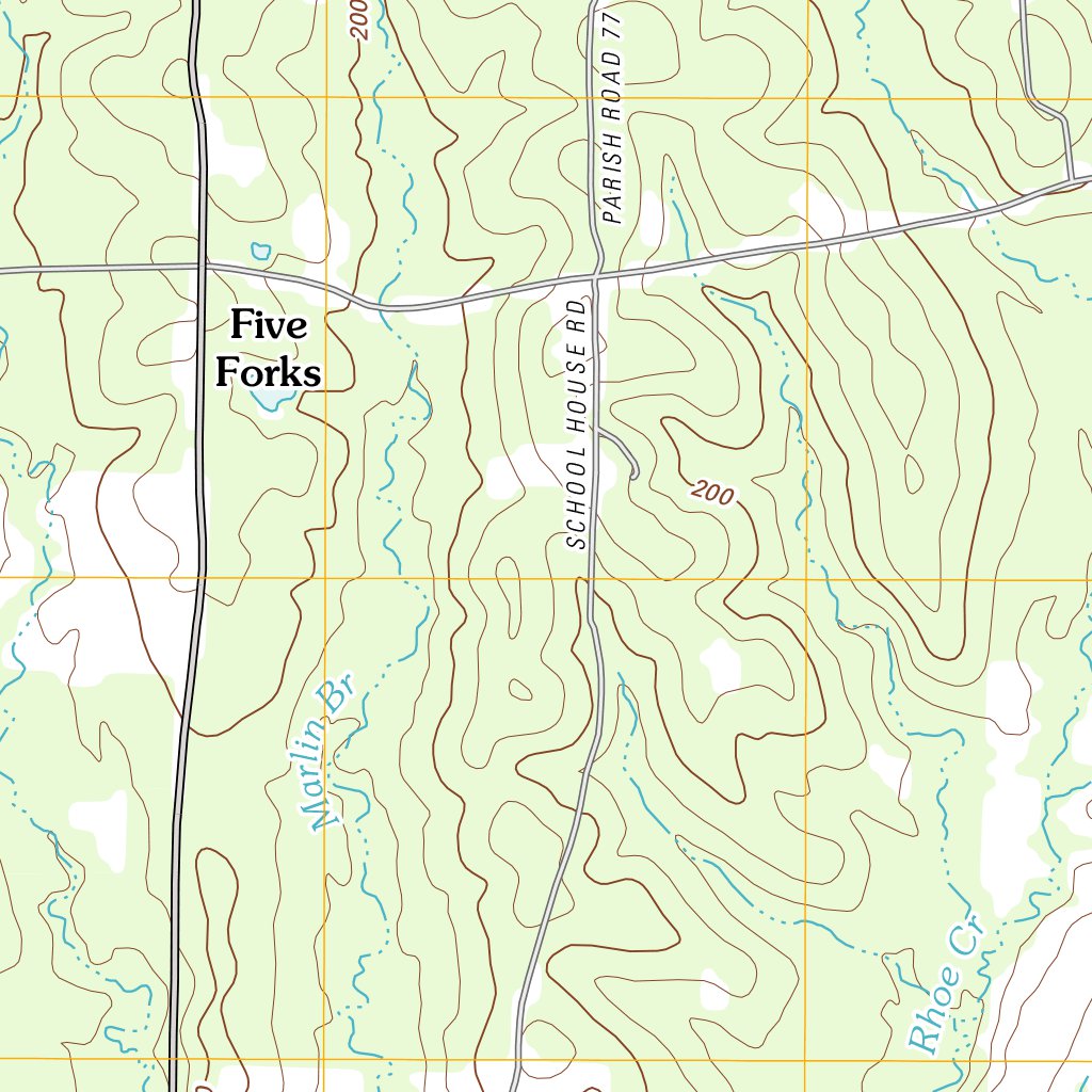 Atlanta, LA (2012, 24000-Scale) Map by United States Geological Survey ...