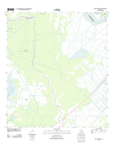 Bayou Boeuf, LA (2012, 24000-Scale) Map by United States Geological ...