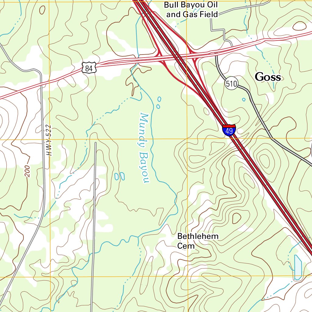Bayou Pierre Lake, LA (2012, 24000-Scale) Map by United States ...