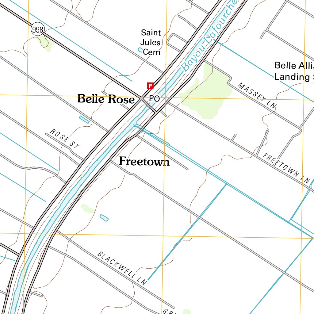 Belle Rose, LA (2012, 24000-Scale) Map by United States Geological ...