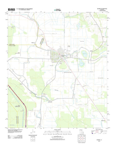 Bunkie, LA (2012, 24000-Scale) Map by United States Geological Survey ...