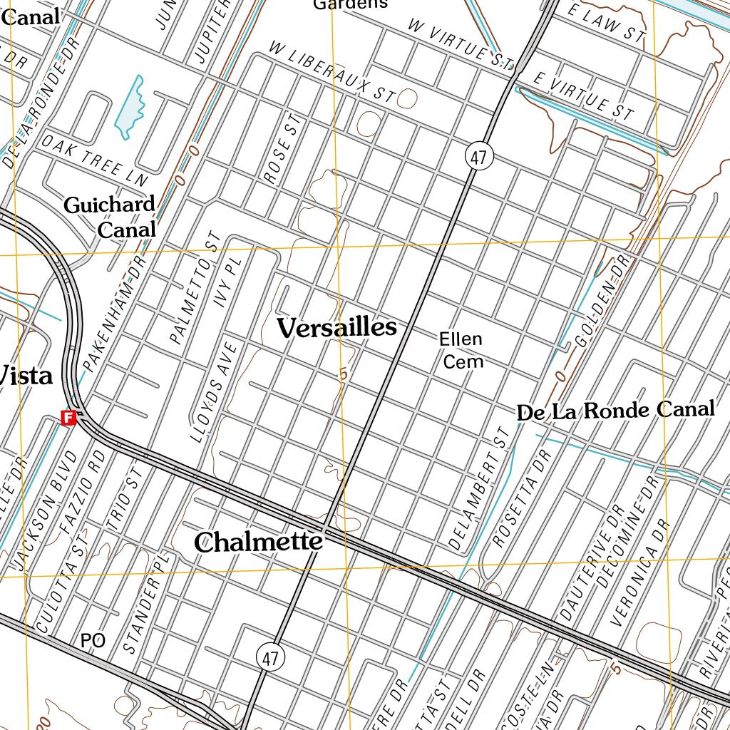 Chalmette, LA (2012, 24000-Scale) Map by United States Geological ...
