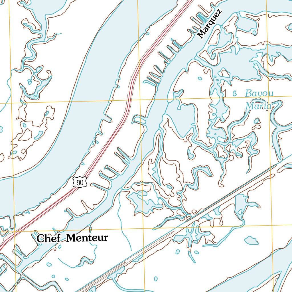 Chef Menteur, LA (2012, 24000-Scale) Map by United States Geological ...