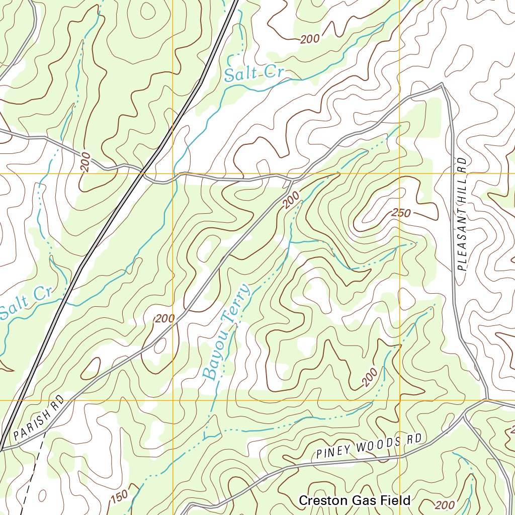 Chestnut, LA (2012, 24000-Scale) Map by United States Geological Survey ...