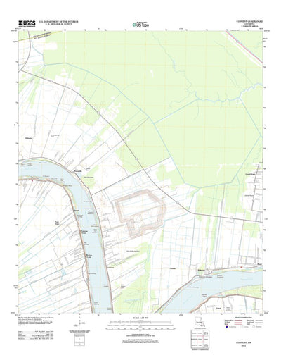 Convent, LA (2012, 24000-Scale) Map by United States Geological Survey ...