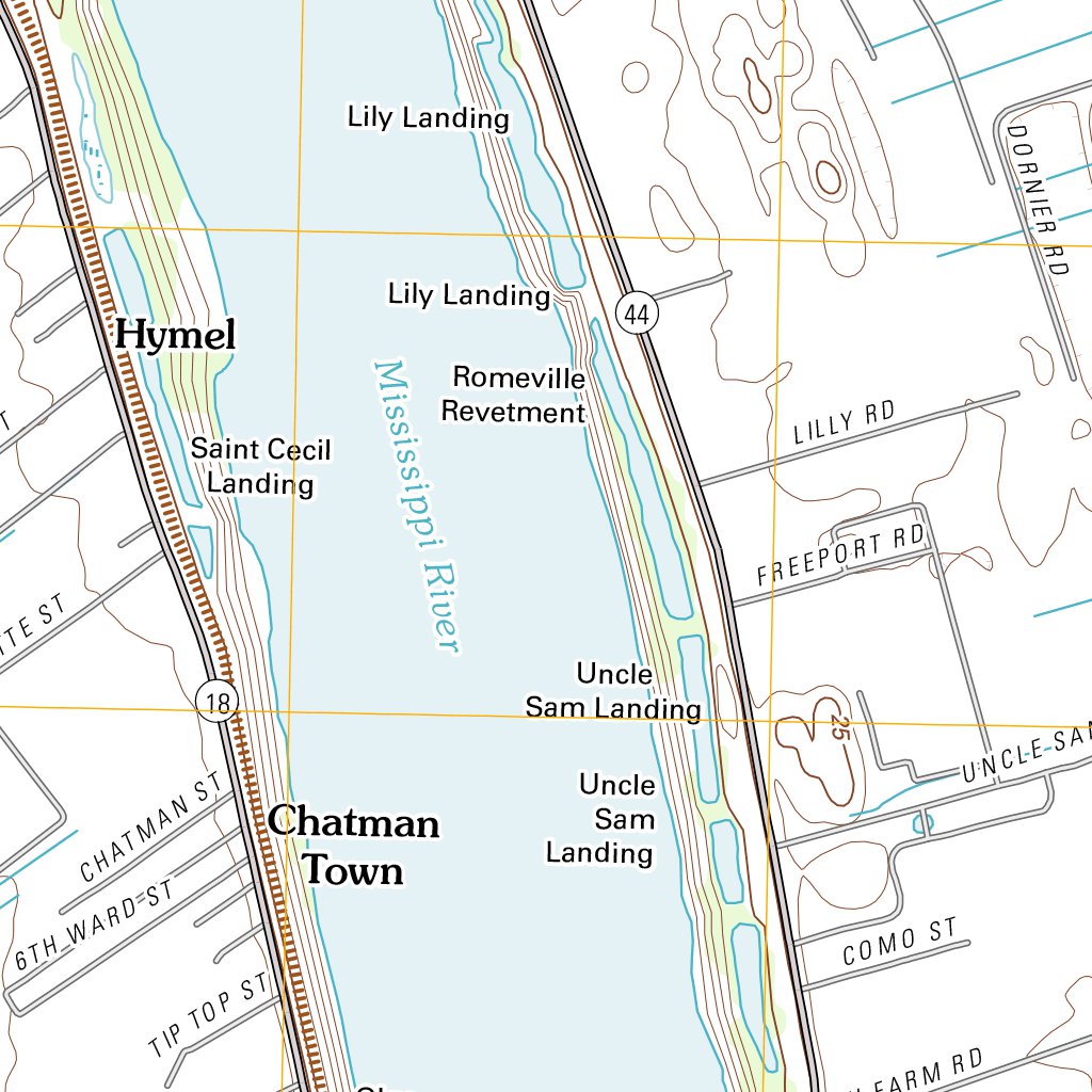 Convent, LA (2012, 24000-Scale) Map by United States Geological Survey ...