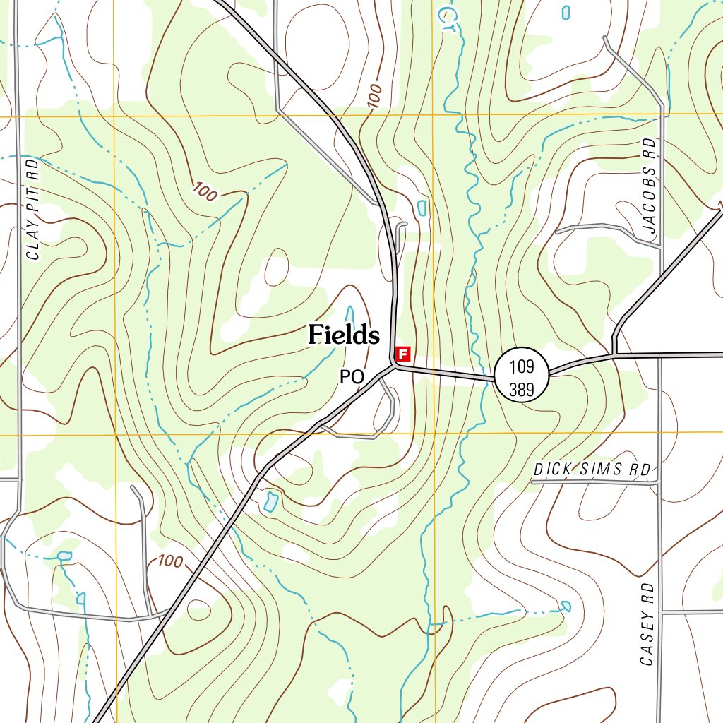 Fields, LA (2012, 24000-Scale) Map by United States Geological Survey ...