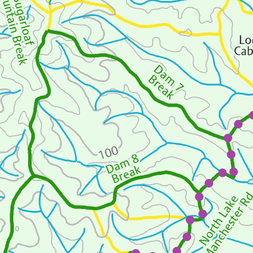 Lake Manchester Trails Map by Mark Roberts | Avenza Maps