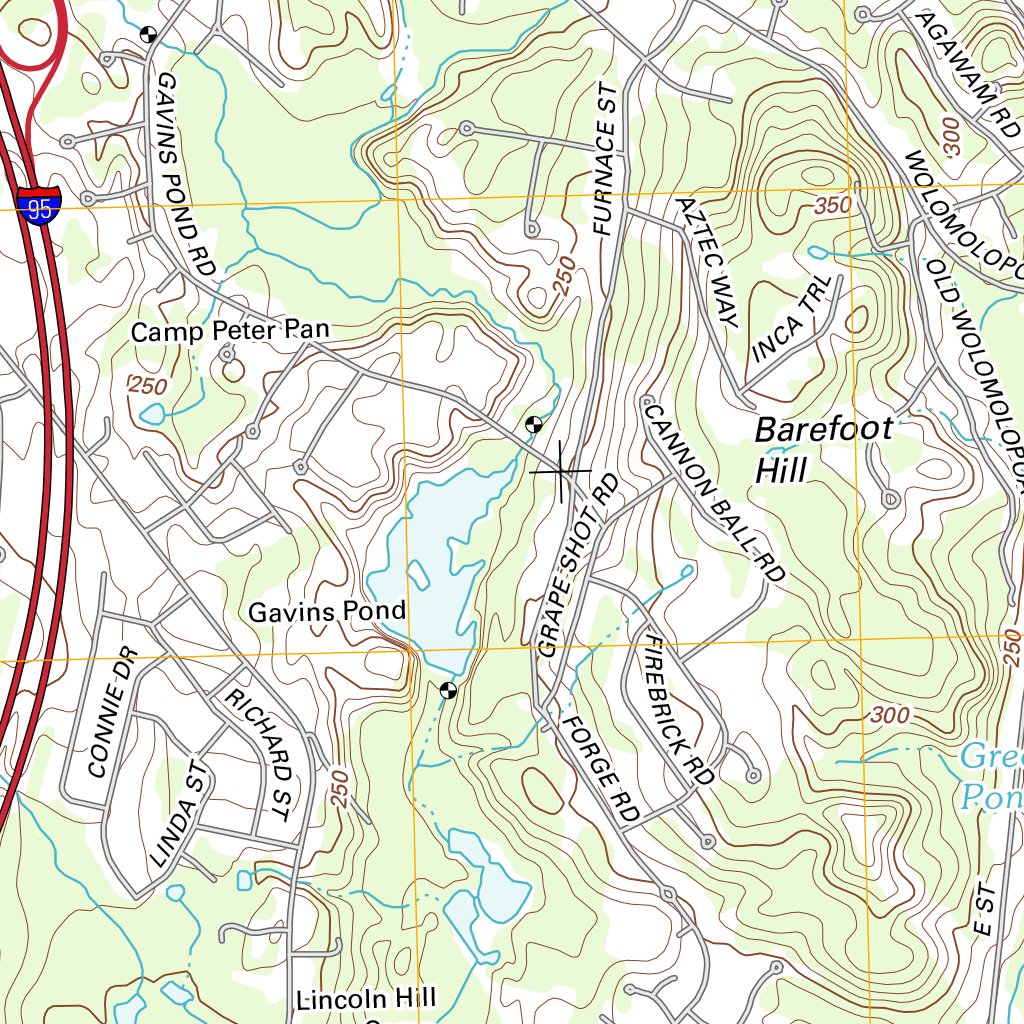 Mansfield, MA (2012, 24000-Scale) Map by United States Geological ...