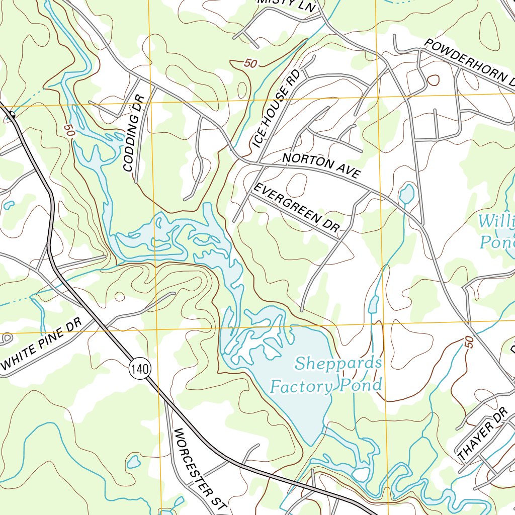 Norton, MA (2012, 24000-Scale) Map by United States Geological Survey ...
