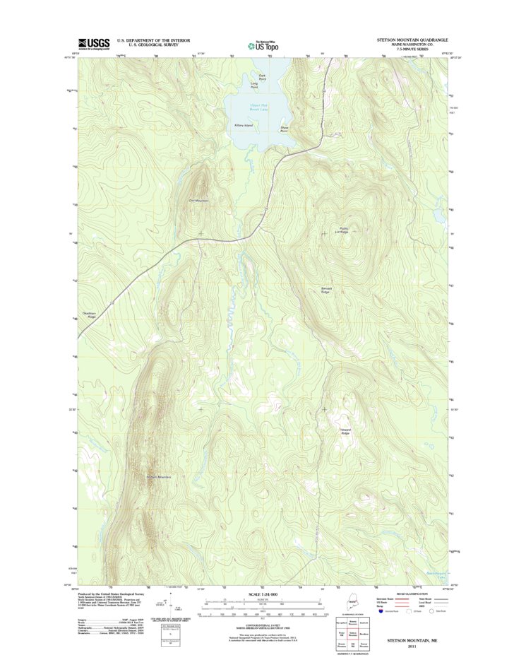 Stetson Mountain, ME (2011, 24000-Scale) Map by United States ...