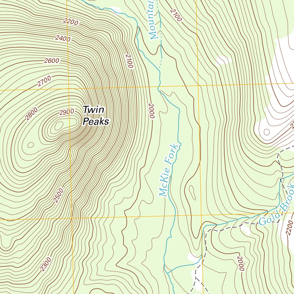 Twin Peaks, ME (2011, 24000-Scale) Map by United States Geological ...