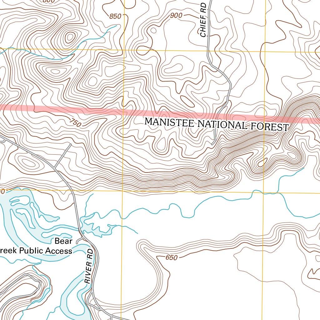 Brethren, MI (2012, 24000-Scale) Map by United States Geological Survey ...