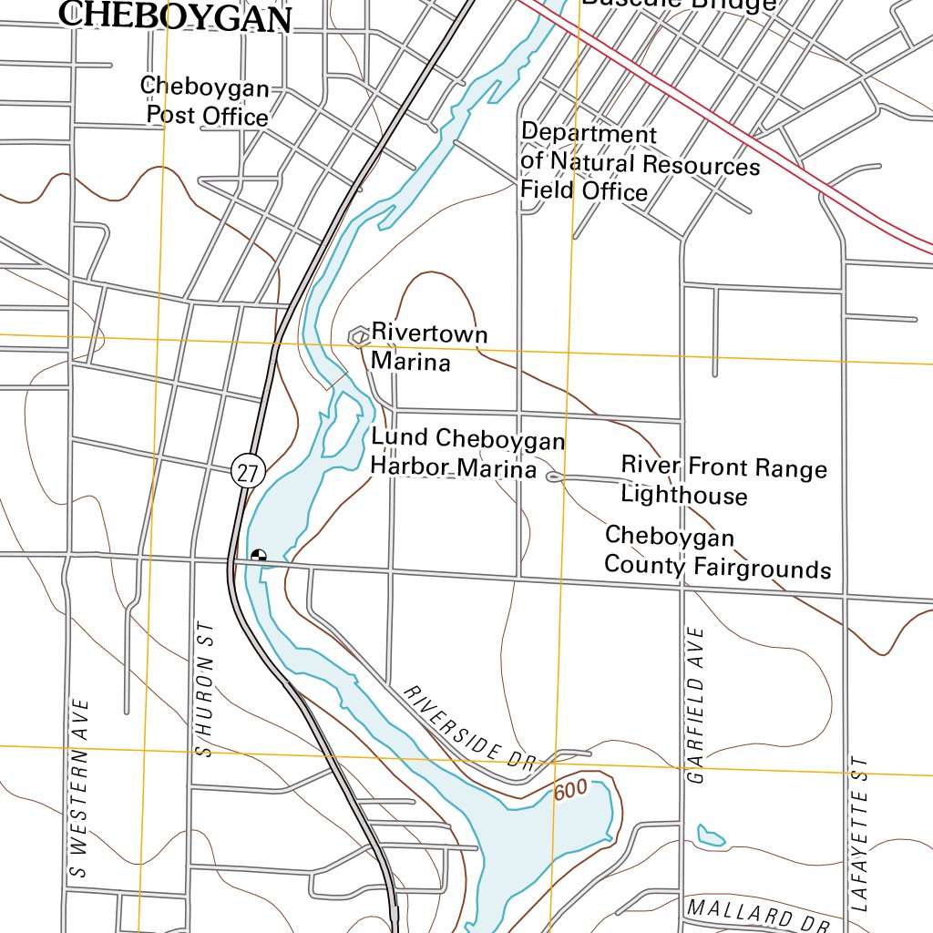 Cheboygan, MI (2011, 24000-Scale) Map by United States Geological ...